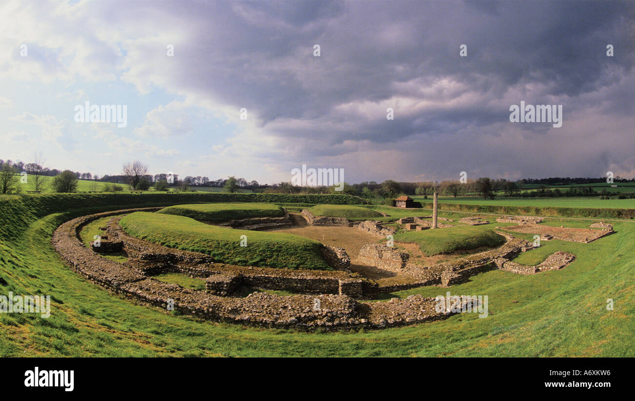 Verulamium Roman Amphitheatre St Albans 180 feet across with room for ...