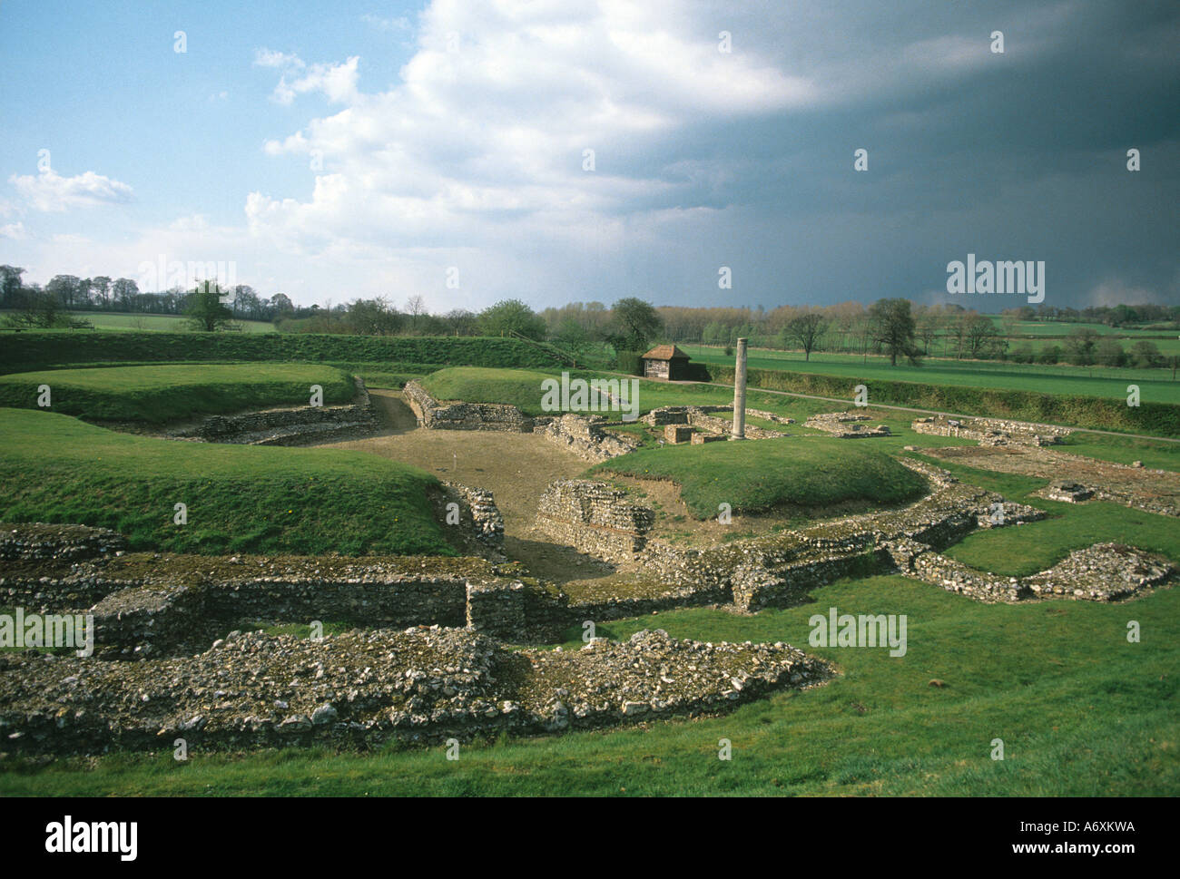 Verulamium Roman Amphitheatre St Albans 180 feet across with room for ...