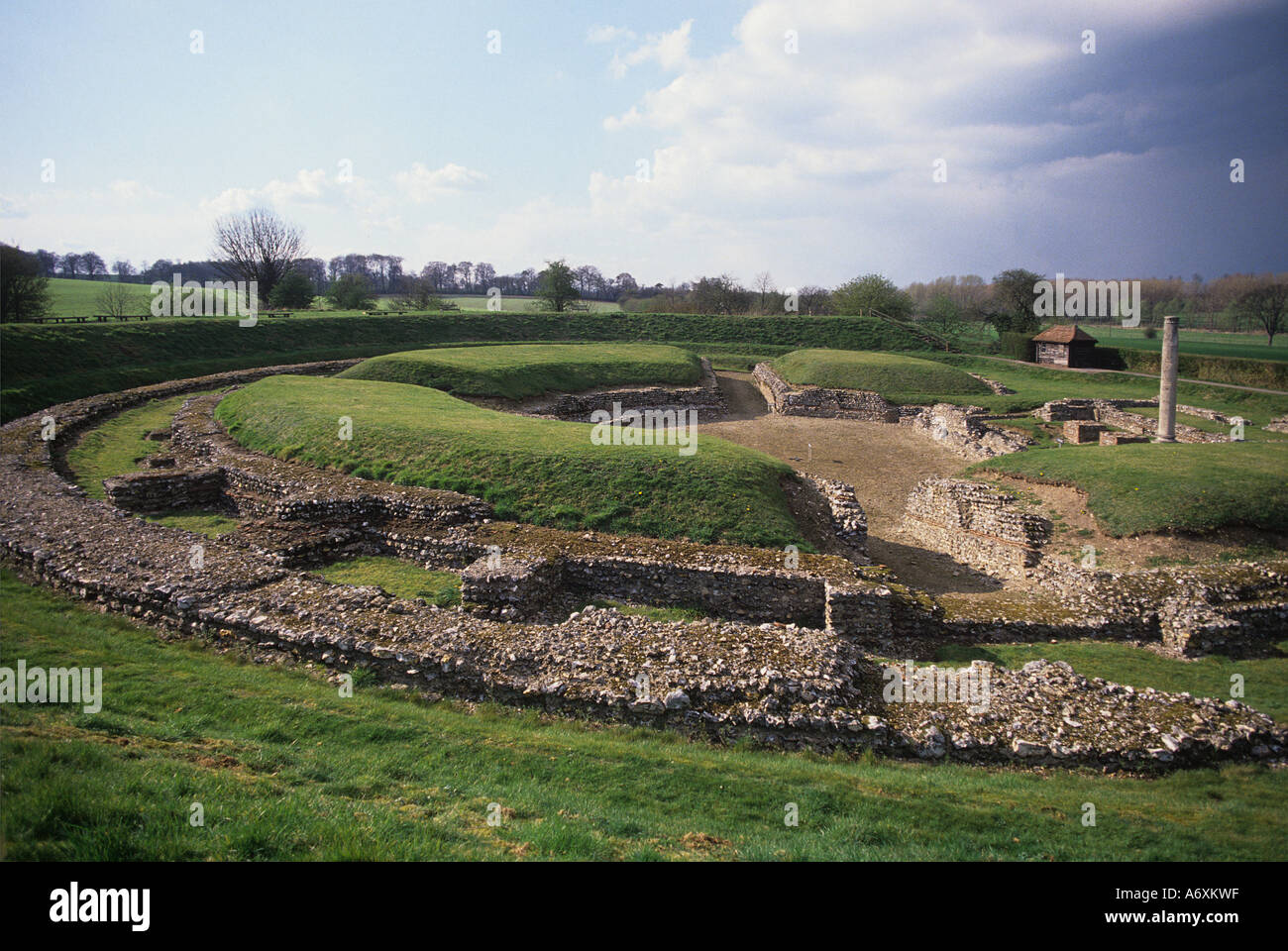 Verulamium Roman Amphitheatre St Albans 180 feet across with room for ...