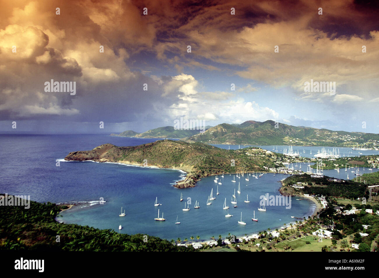 Antigua boat sunset hi-res stock photography and images - Alamy