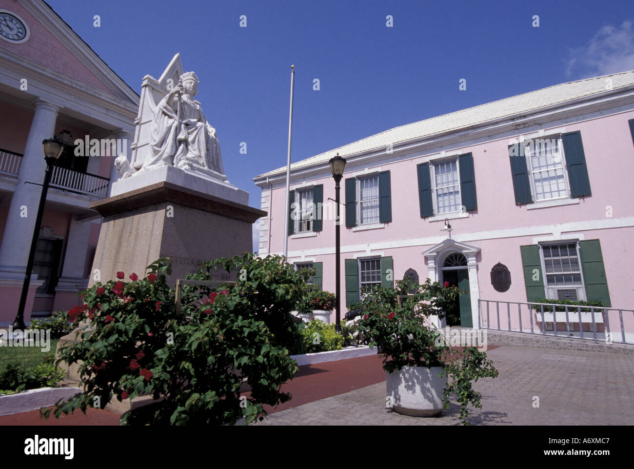 Bahamas, Nassau Parliament Square, Bay Street Stock Photo - Alamy
