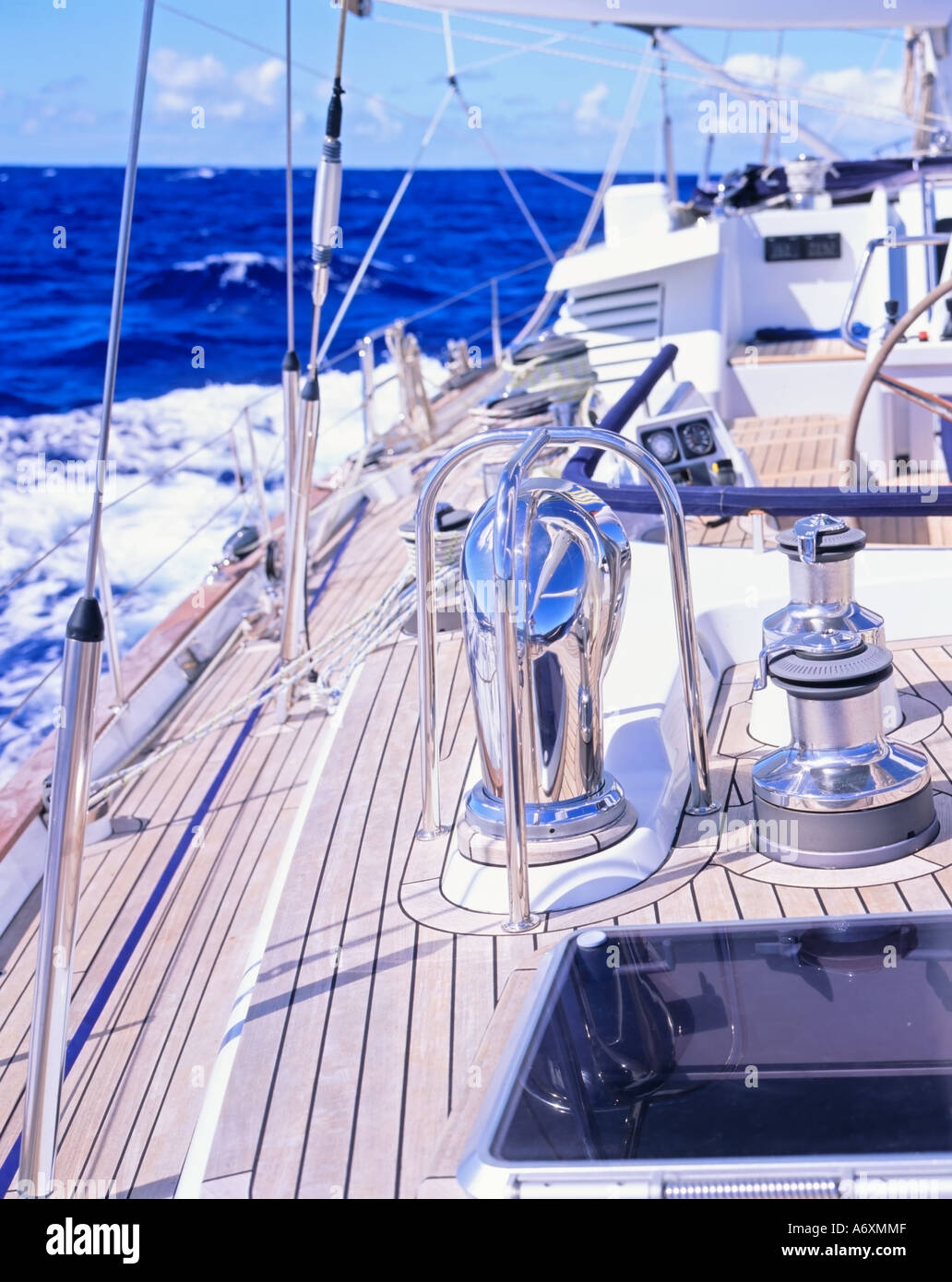 Under Sail Luxury Sailing Yacht Stock Photo - Alamy