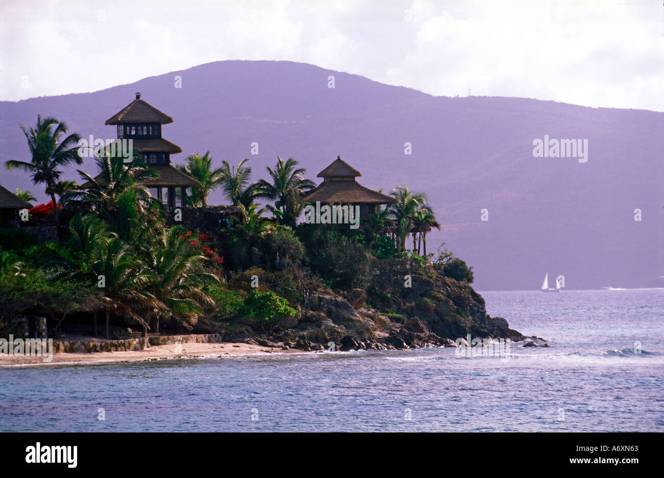 The exclusive resort of Necker Island on the British Virgin Islands ...