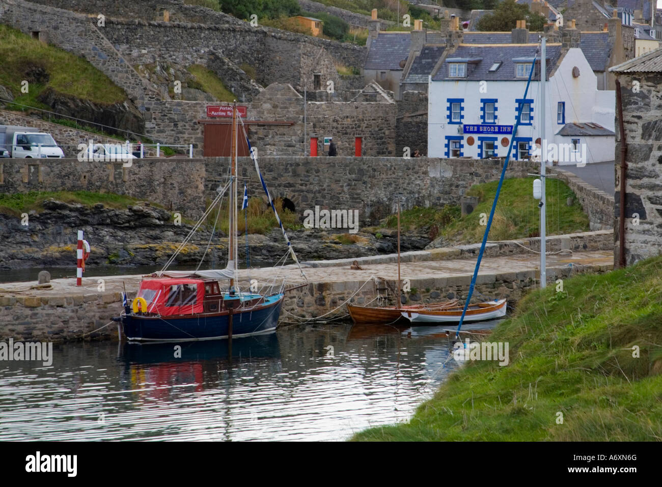 The historic Portsoy Harbour in north east Scotland Stock Photo - Alamy