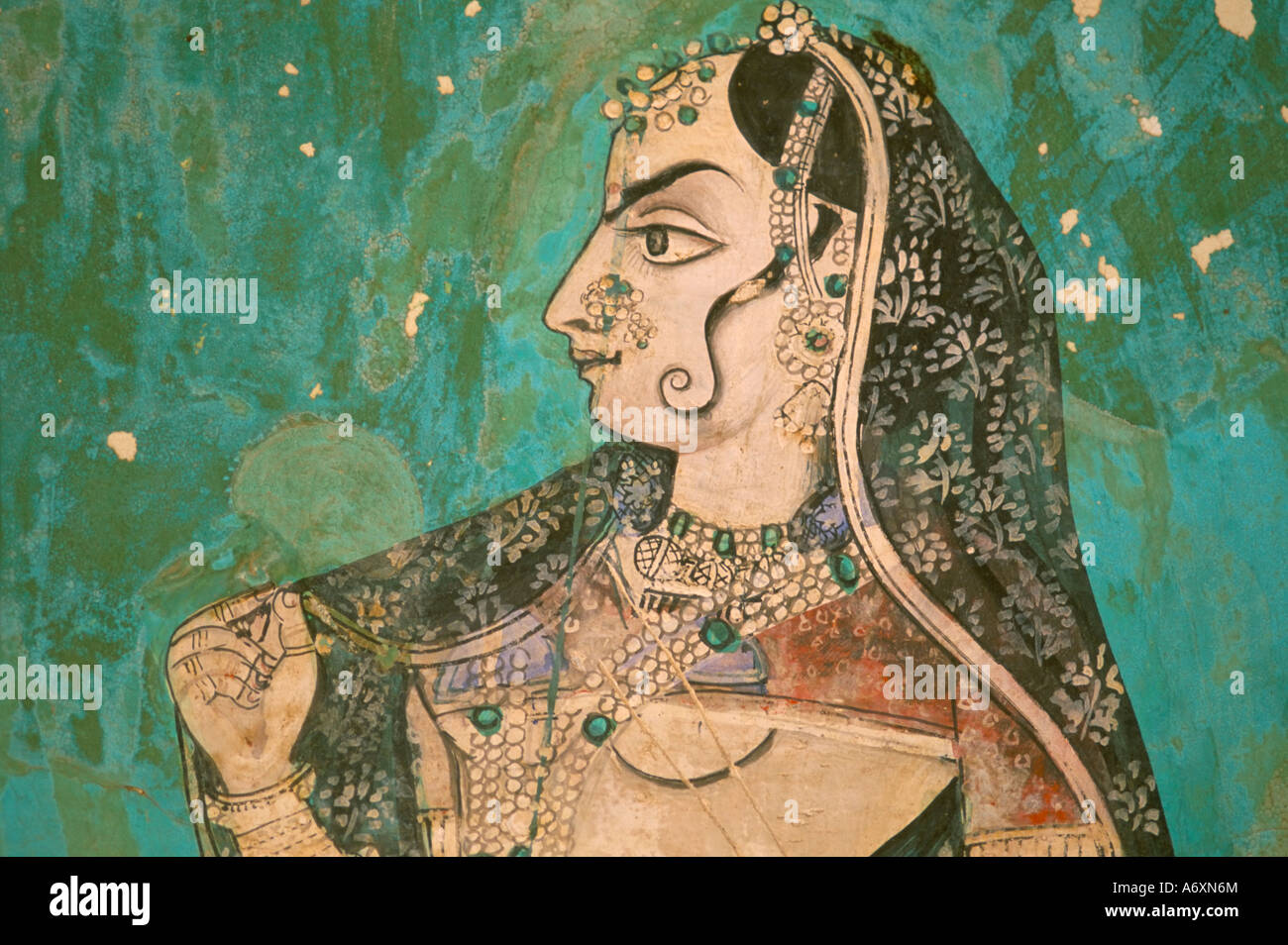 India rajasthan state bundi painting hi-res stock photography and ...