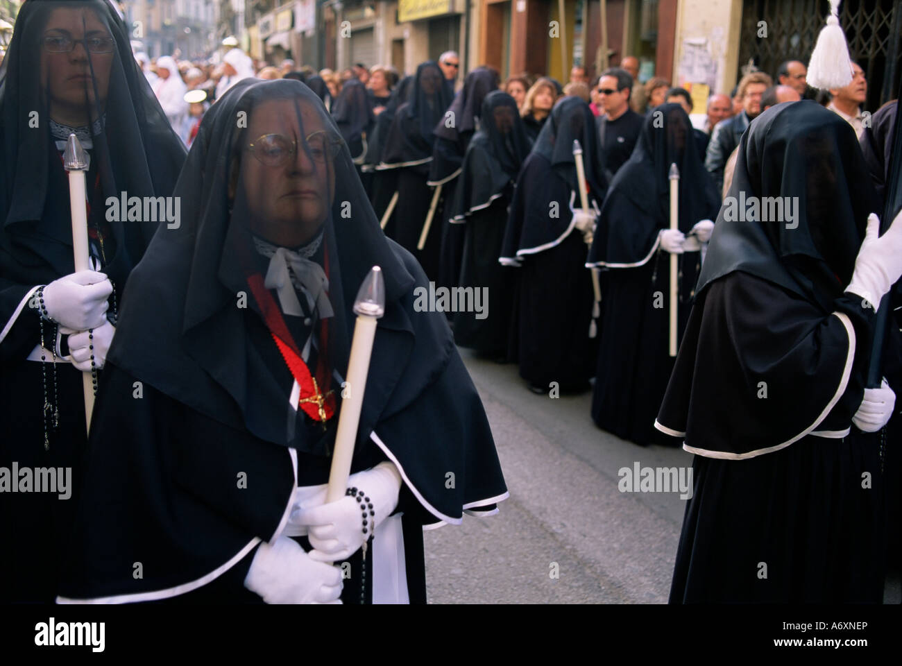 Procession Holy Week Cagliari Sardinia Italy Europe Stock Photo - Alamy
