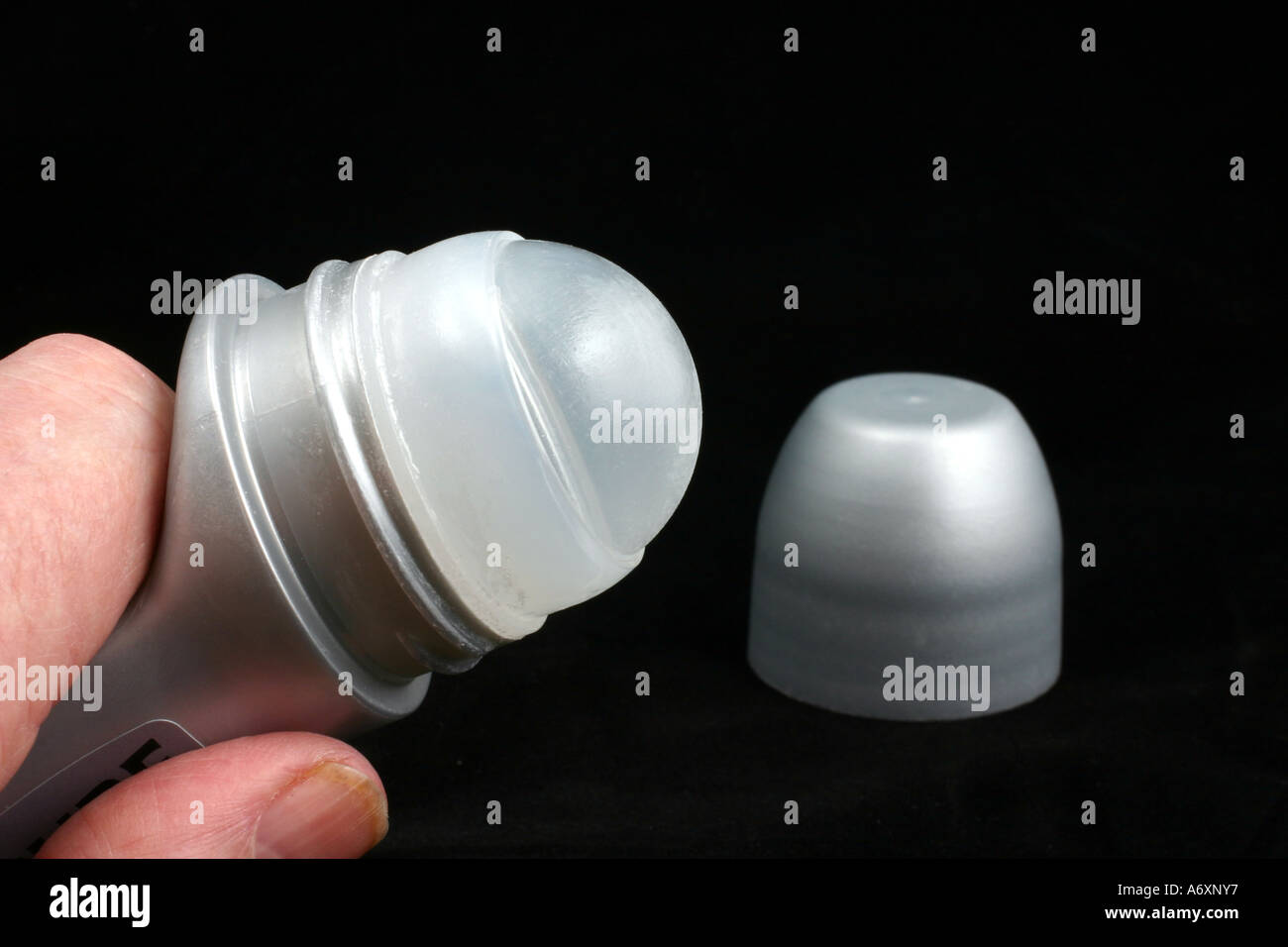 Roll on deodorant with cap Stock Photo - Alamy