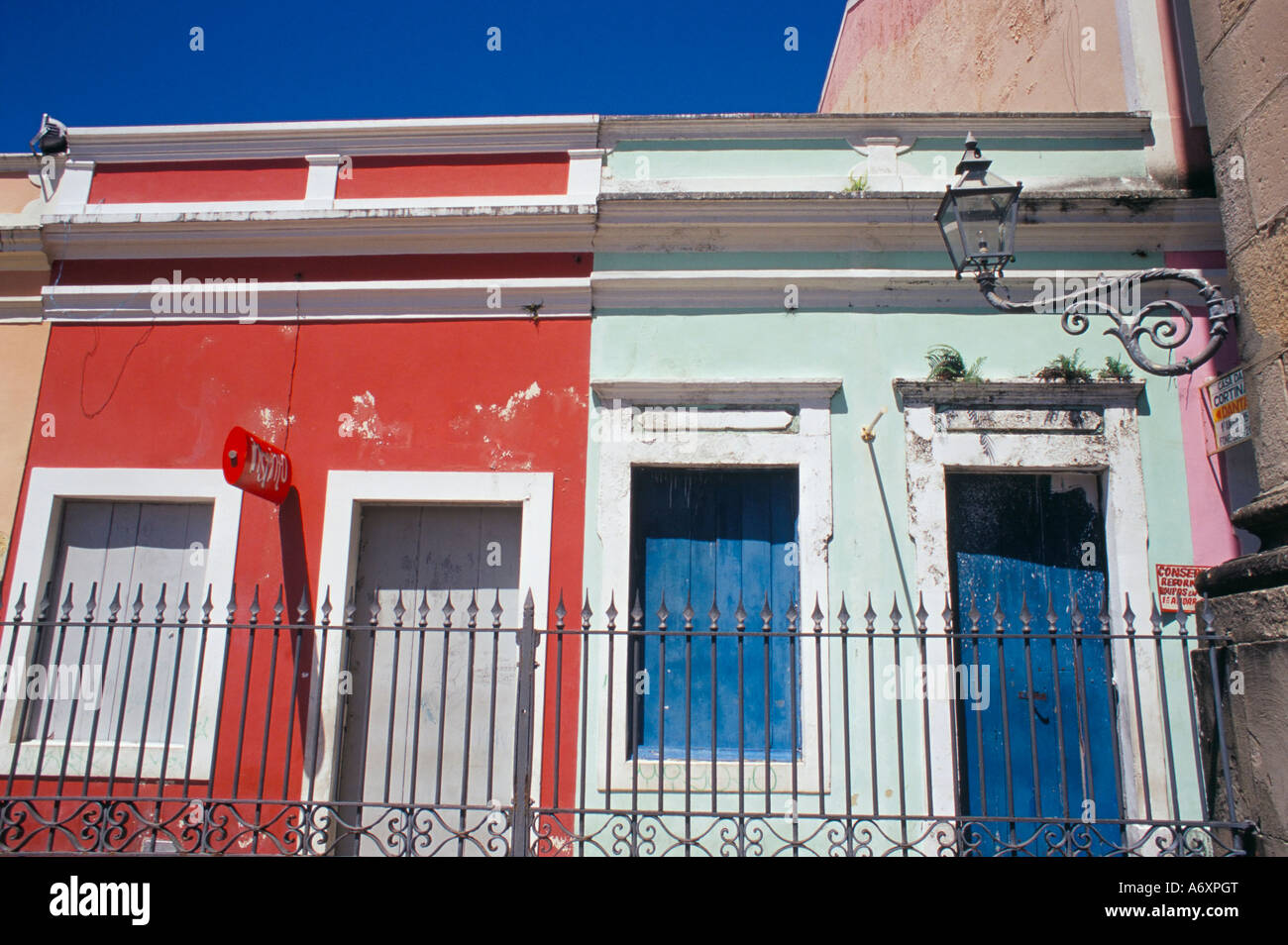 Colourful houses Recife Pernambuco Brazil South America Stock Photo - Alamy