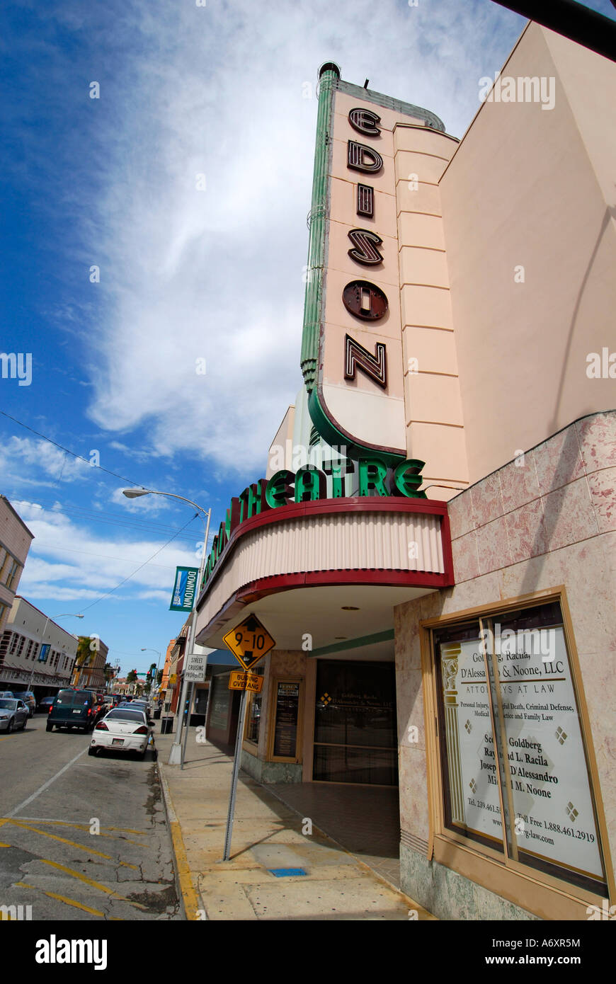 Thomas Edison Theater Historical downtown Ft Fort Myers Florida Fl ...