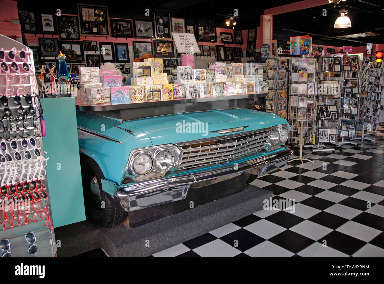 Antique Car Display in Old Town Area at Kissimmee Orlando Disney Theme ...