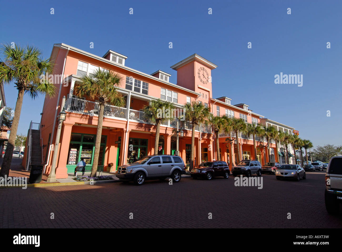 Market Street in Celebration Florida near Kissimmee Orlando Disney ...