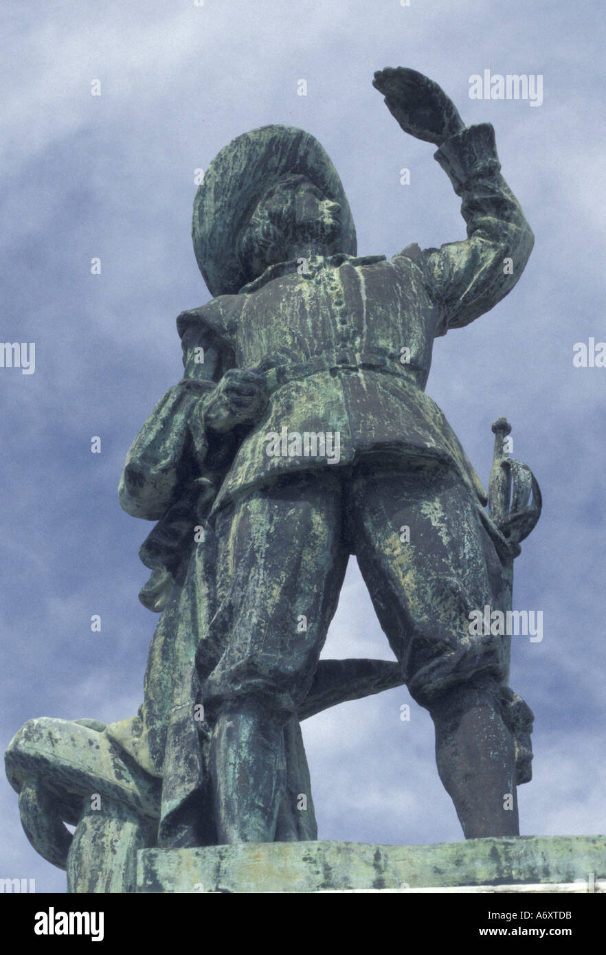 FWI, Martinique, Fort-de-France Statue of Pierre Belain Esnambuc ...