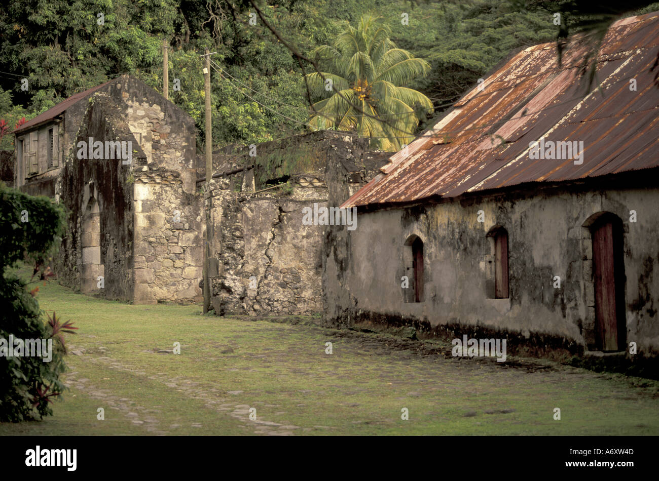 Caribbean, French West Indies, Martinique; Anse Ceron Habitation Ceron ...