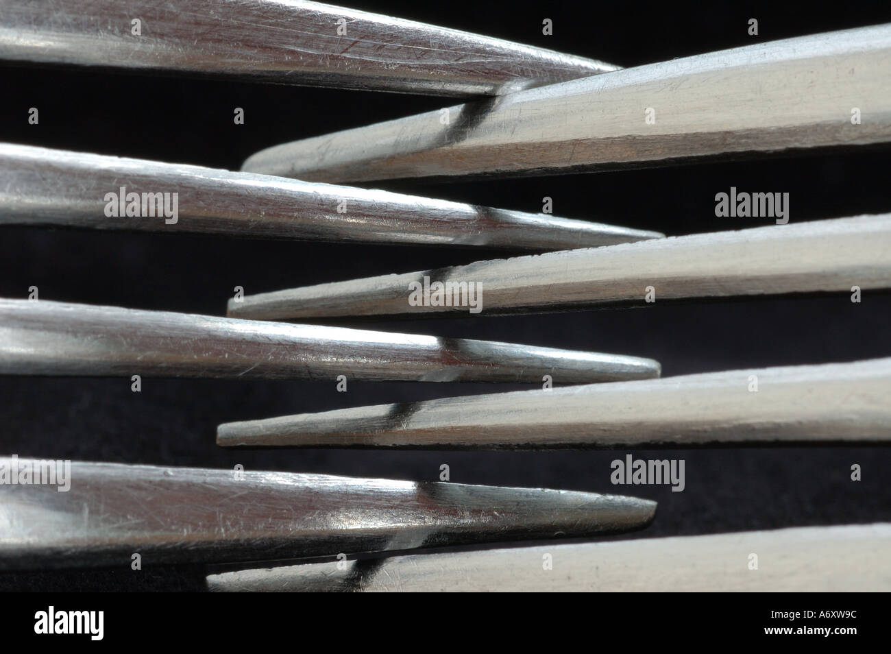 Two forks joined hi-res stock photography and images - Alamy