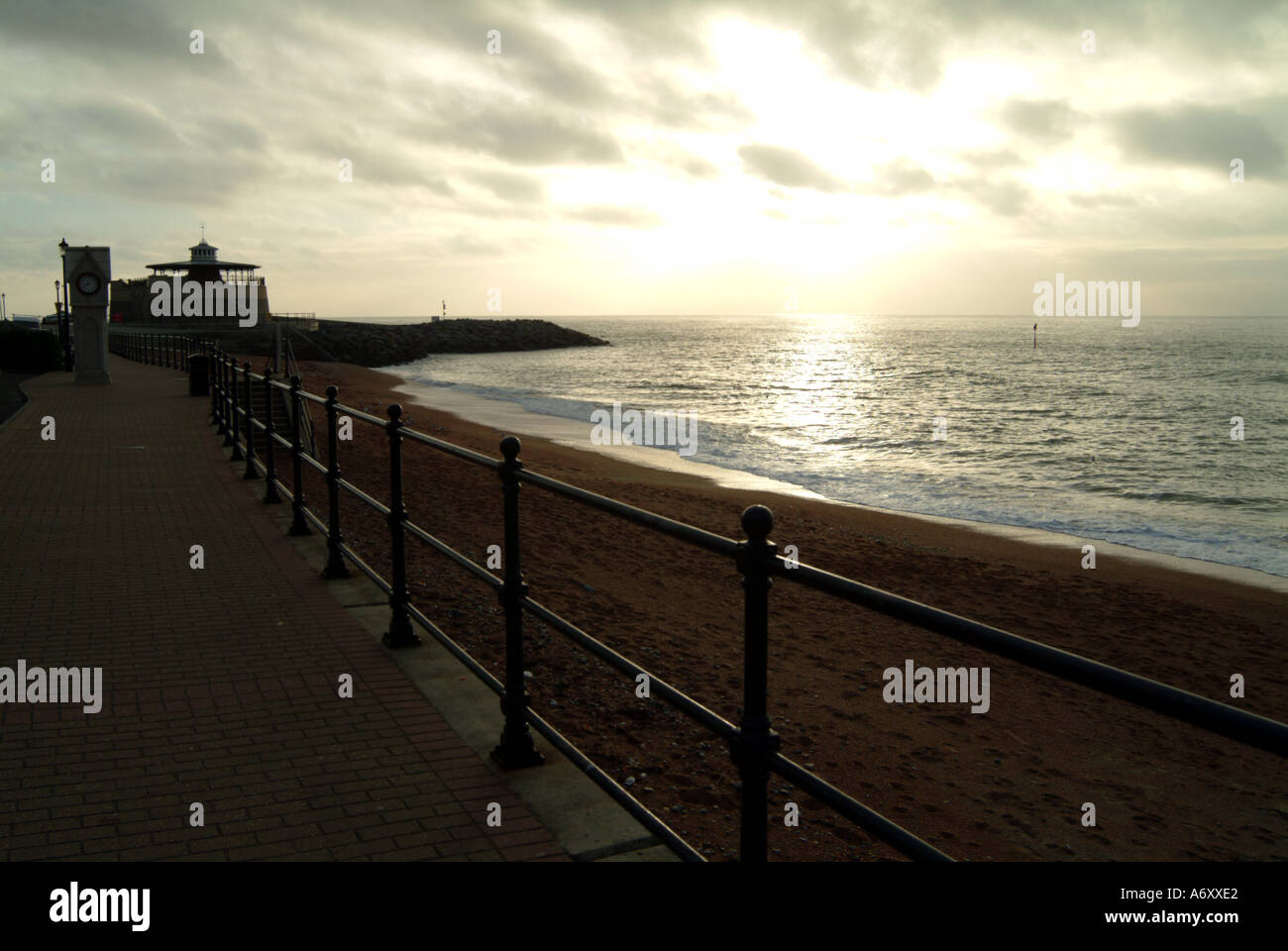 Shoreline with waves arriving on a beach Stock Photo - Alamy