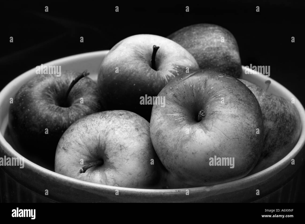 Fruits apples Black and White Stock Photos & Images - Alamy