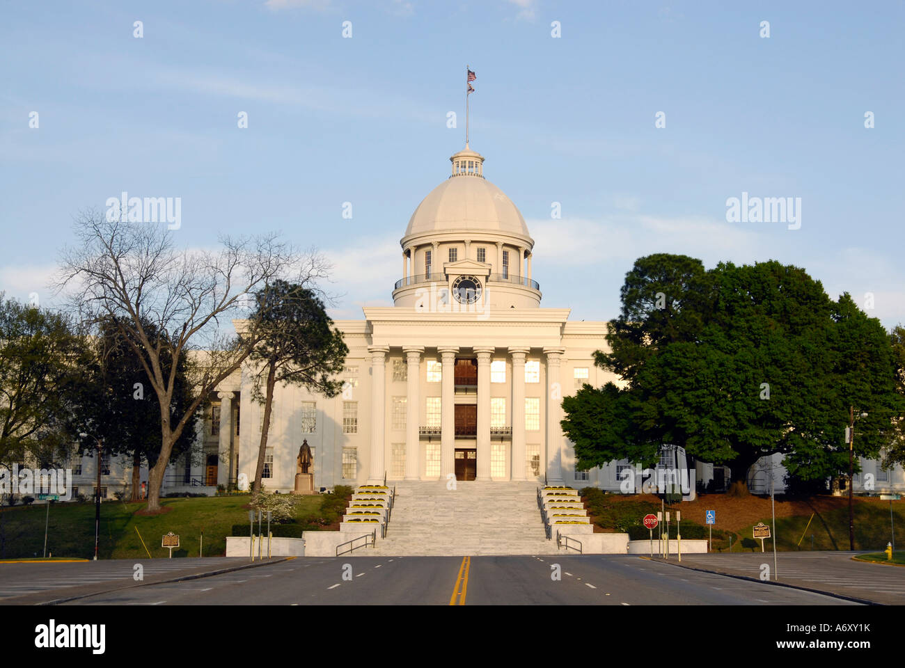 Historic State Capitol building located at Montgomery Alabama AL Stock ...