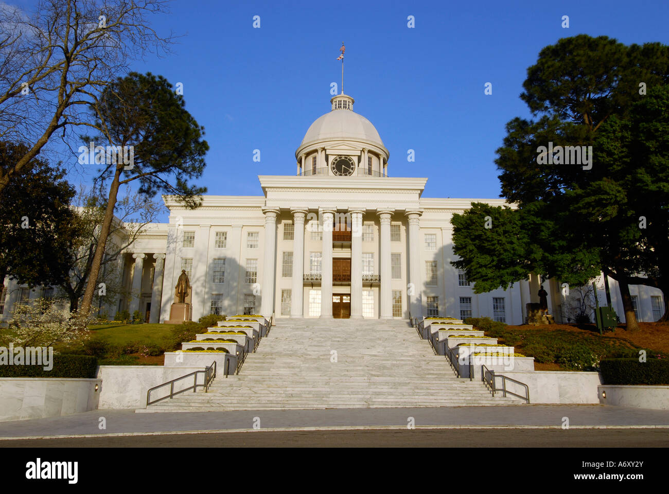 Historic State Capitol building located at Montgomery Alabama AL Stock ...