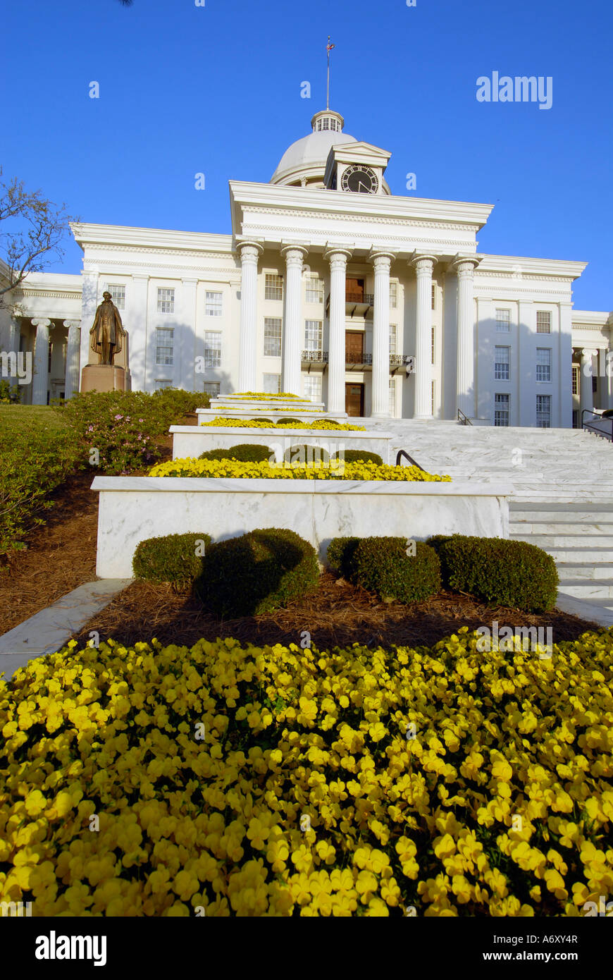 Historic State Capitol building located at Montgomery Alabama AL Stock ...