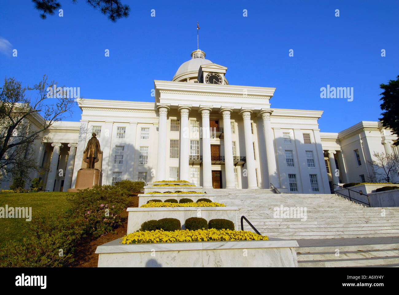 Historic State Capitol building located at Montgomery Alabama AL Stock ...