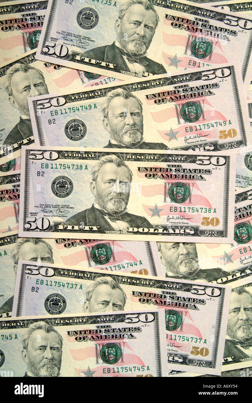 USA 50 notes Stock Photo - Alamy