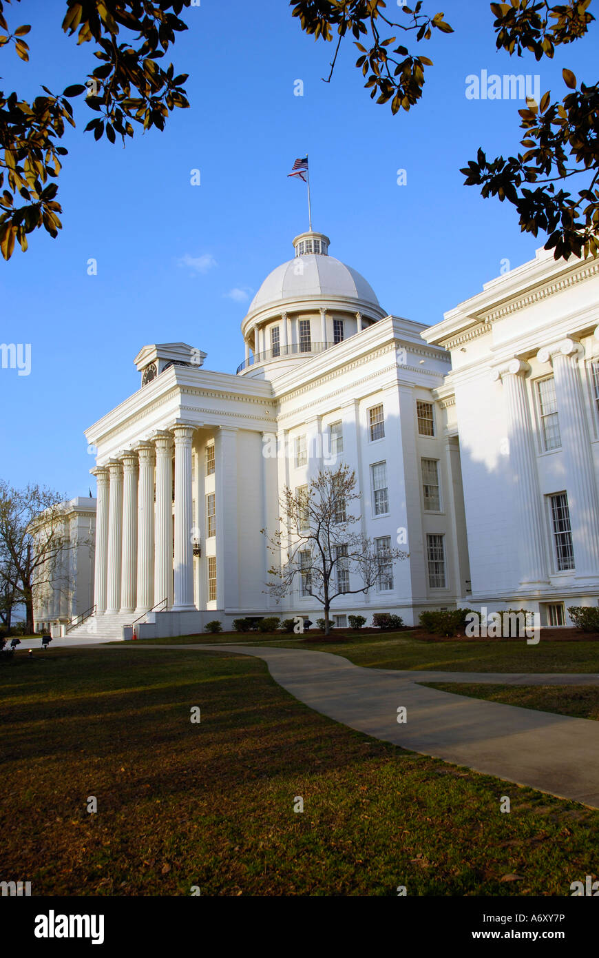 Historic State Capitol building located at Montgomery Alabama AL Stock ...