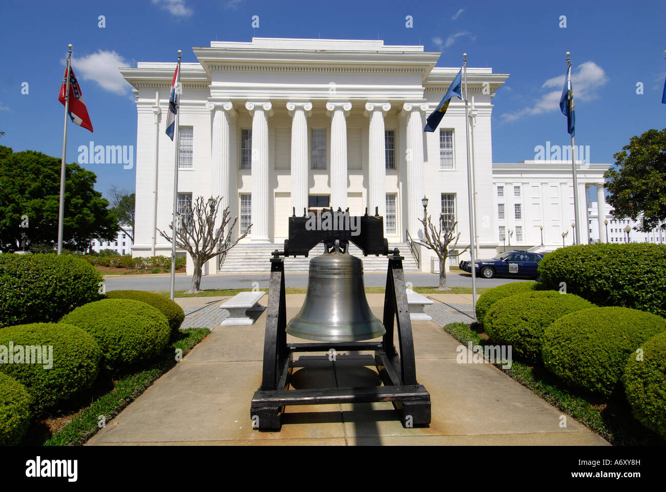 Replica of the Liberty Bell in front of the Historic State Capitol ...