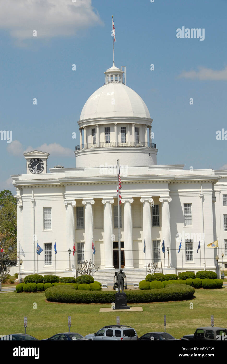 Historic State Capitol building located at Montgomery Alabama AL Stock ...