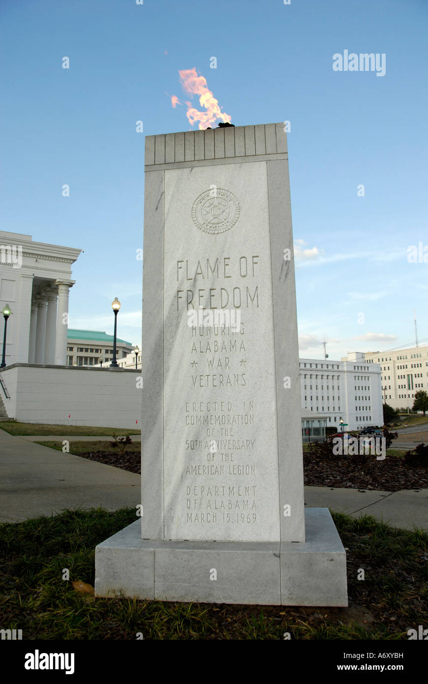 Flame of Freedom for war veterans on the Historic State Capitol ...