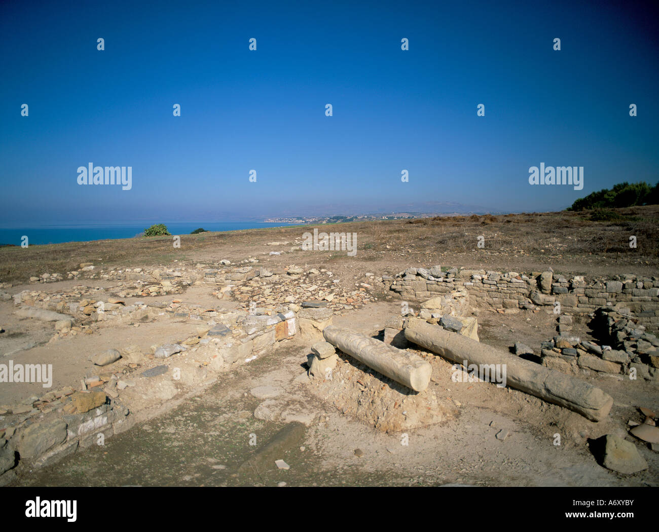 Eraclea Minoa Sicily Italy Europe Stock Photo - Alamy