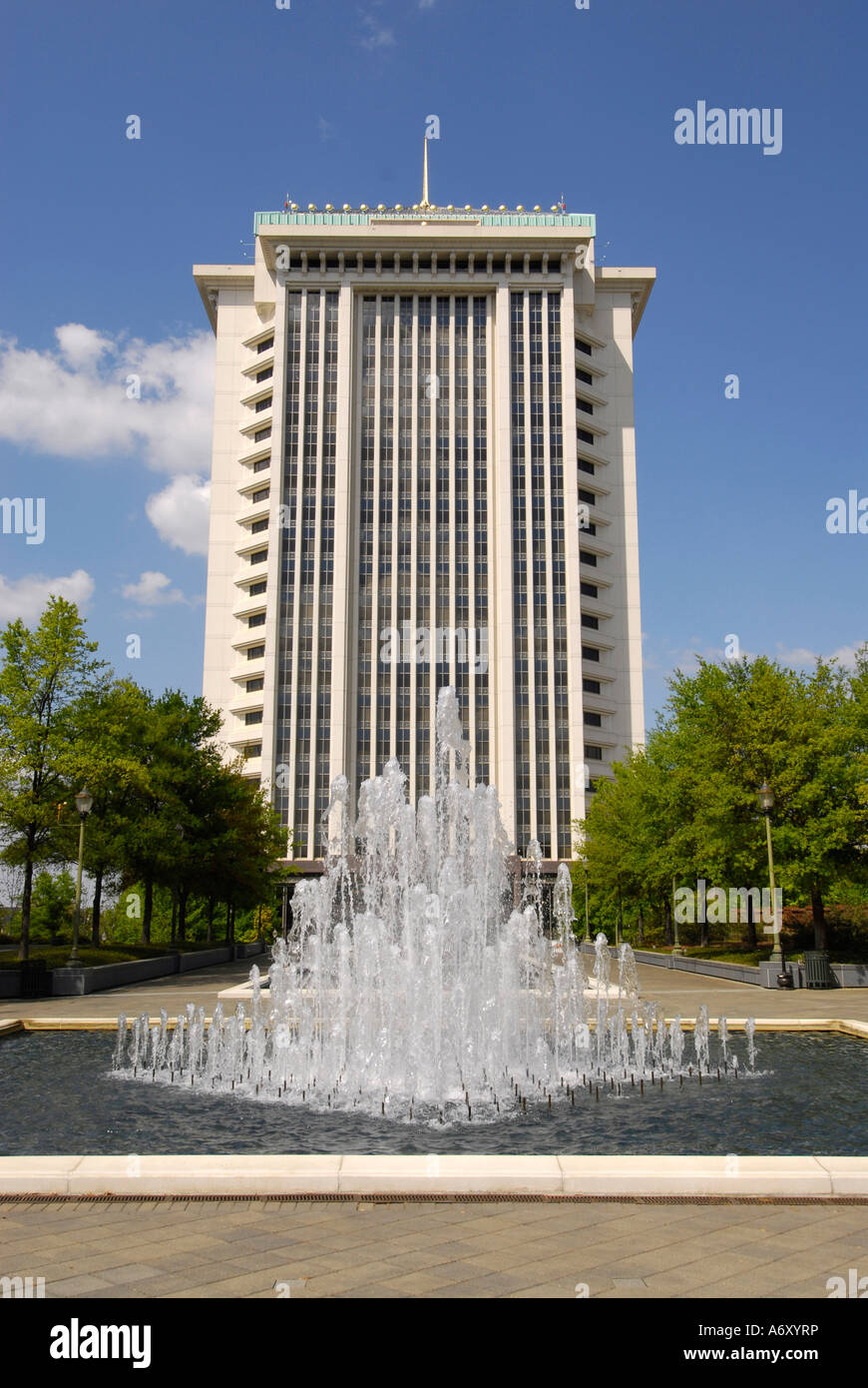 The RSA Tower in the downtown historic city of Montgomery Alabama AL ...