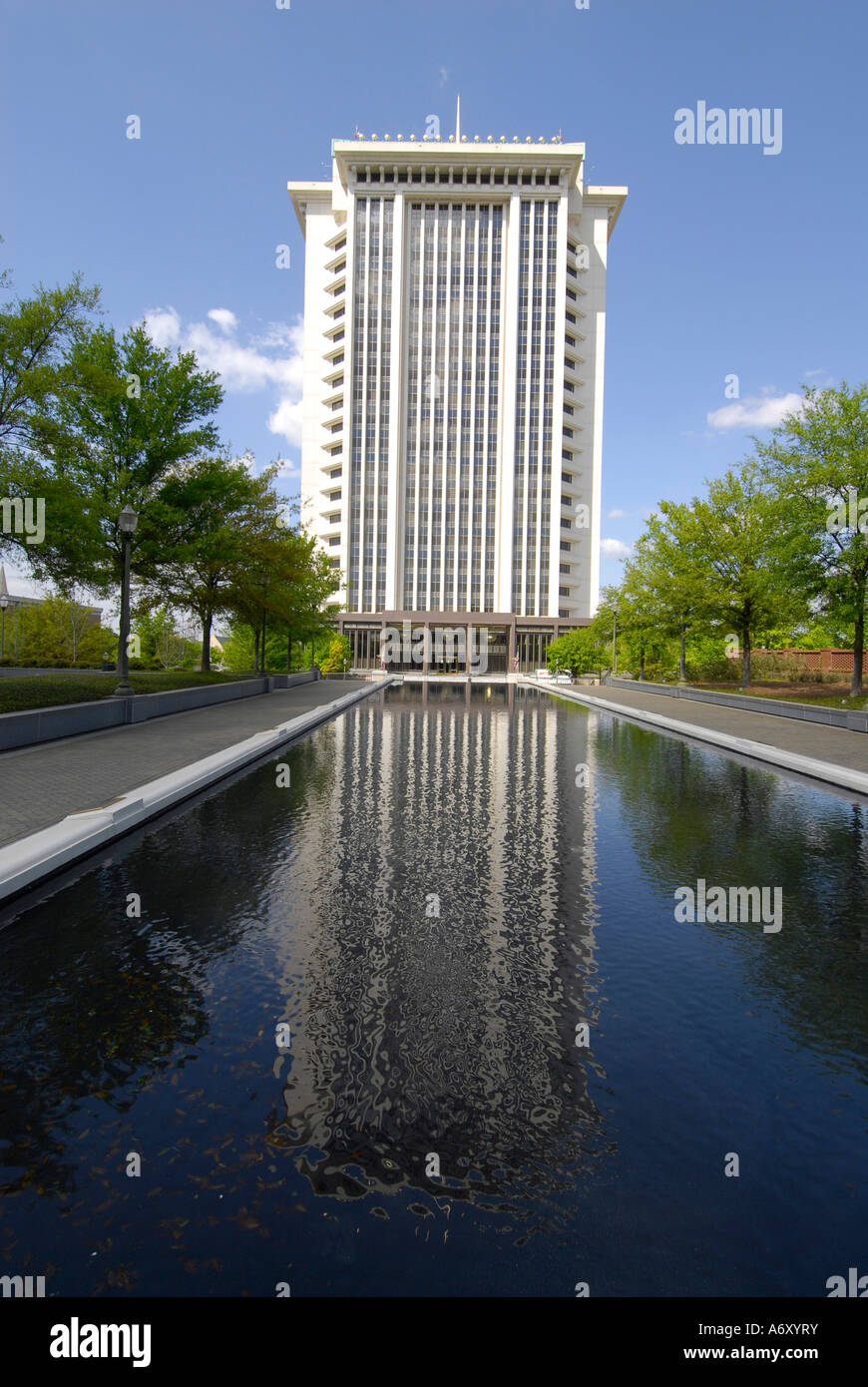 The RSA Tower in the downtown historic city of Montgomery Alabama AL ...