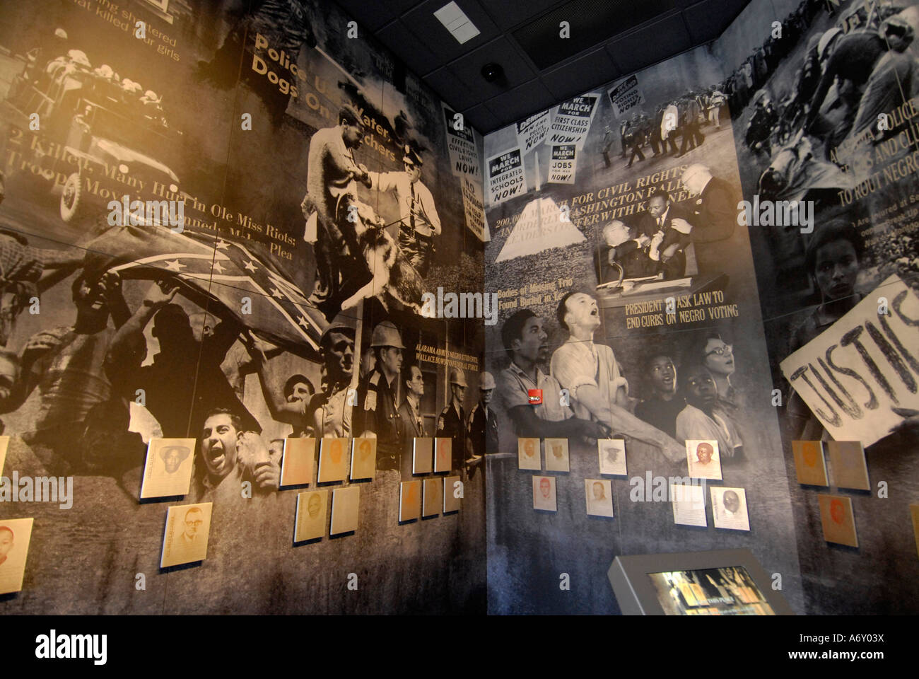 Interior of the Civil Rights Memorial Center located in the historic ...