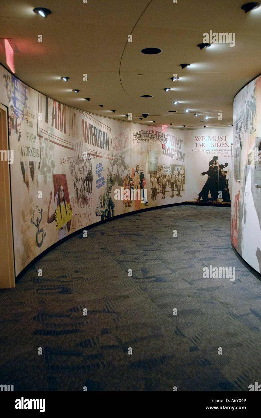 Interior of the Civil Rights Memorial Center located in the historic ...