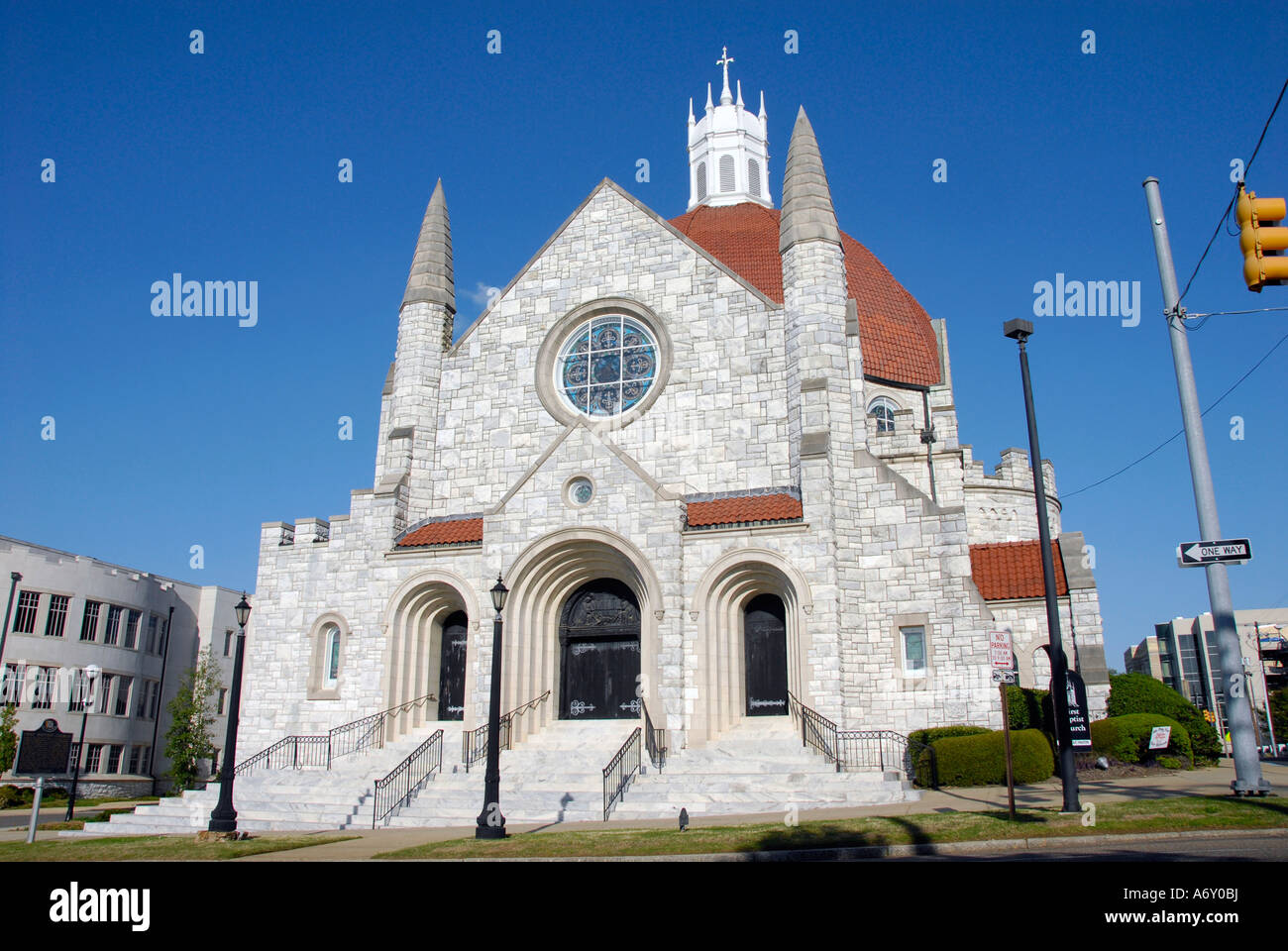 First Baptist Church founded in 1829 in the historic city of Montgomery ...
