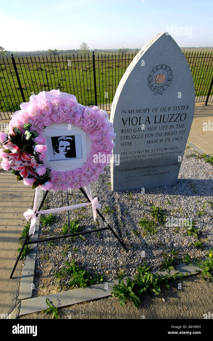 Monument to Viola Liuzzo who gave life in historic Selma Alabama AL ...