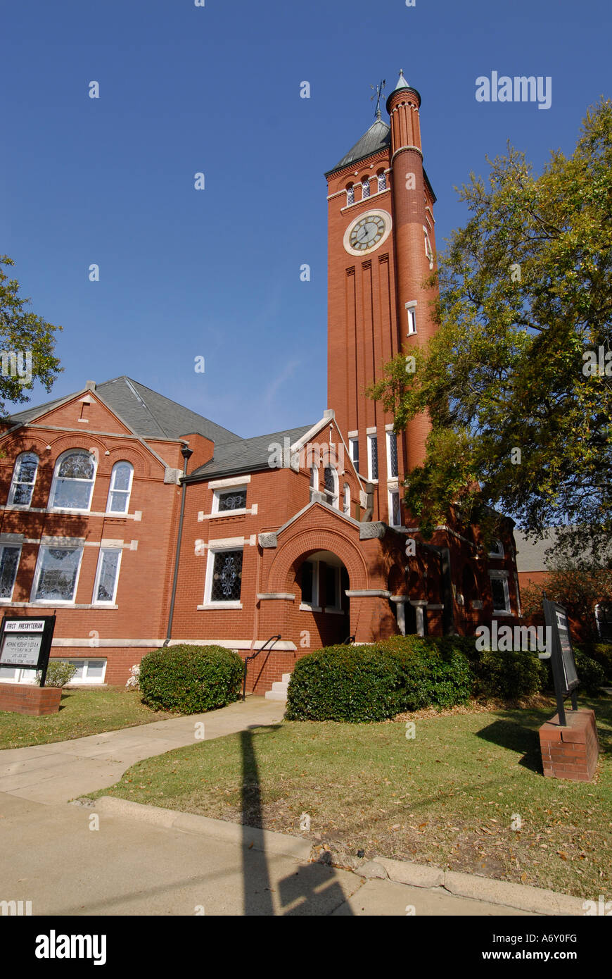 First Presbyterian Church in historic Selma Alabama AL Stock Photo - Alamy