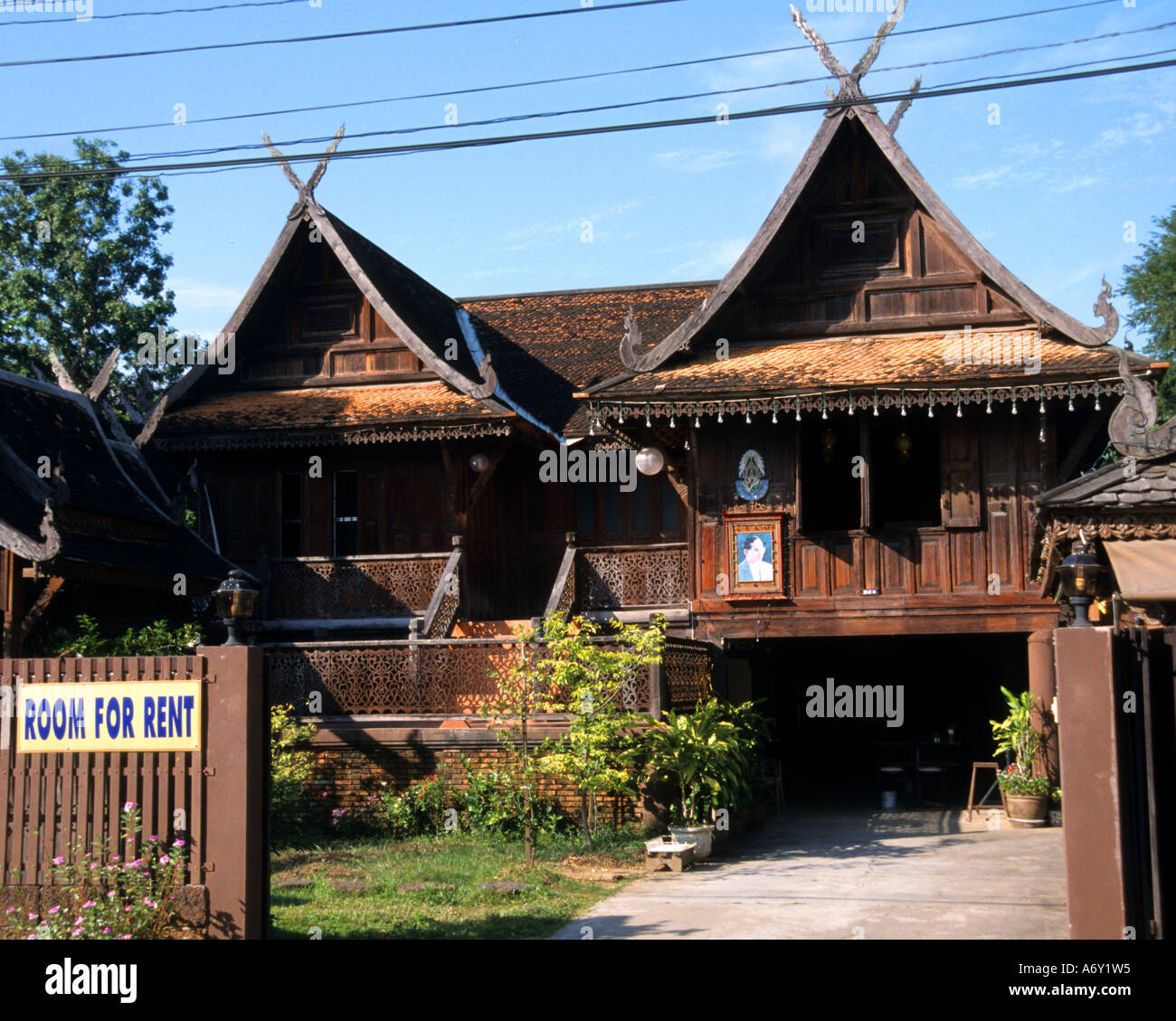 Home Lampang House Thailand Thai Stock Photo - Alamy