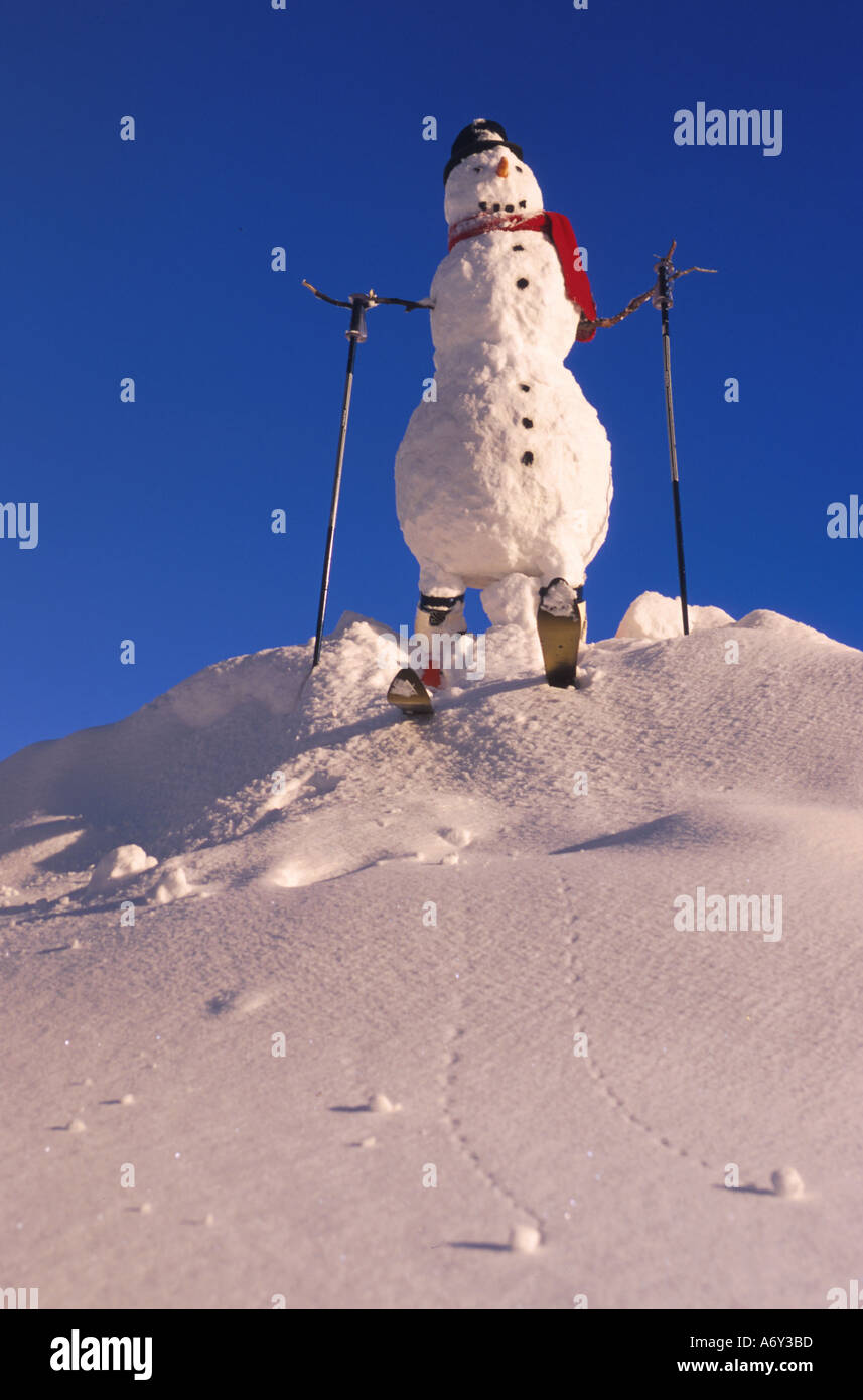 Snowman skis chugach mountains sc hi-res stock photography and images ...