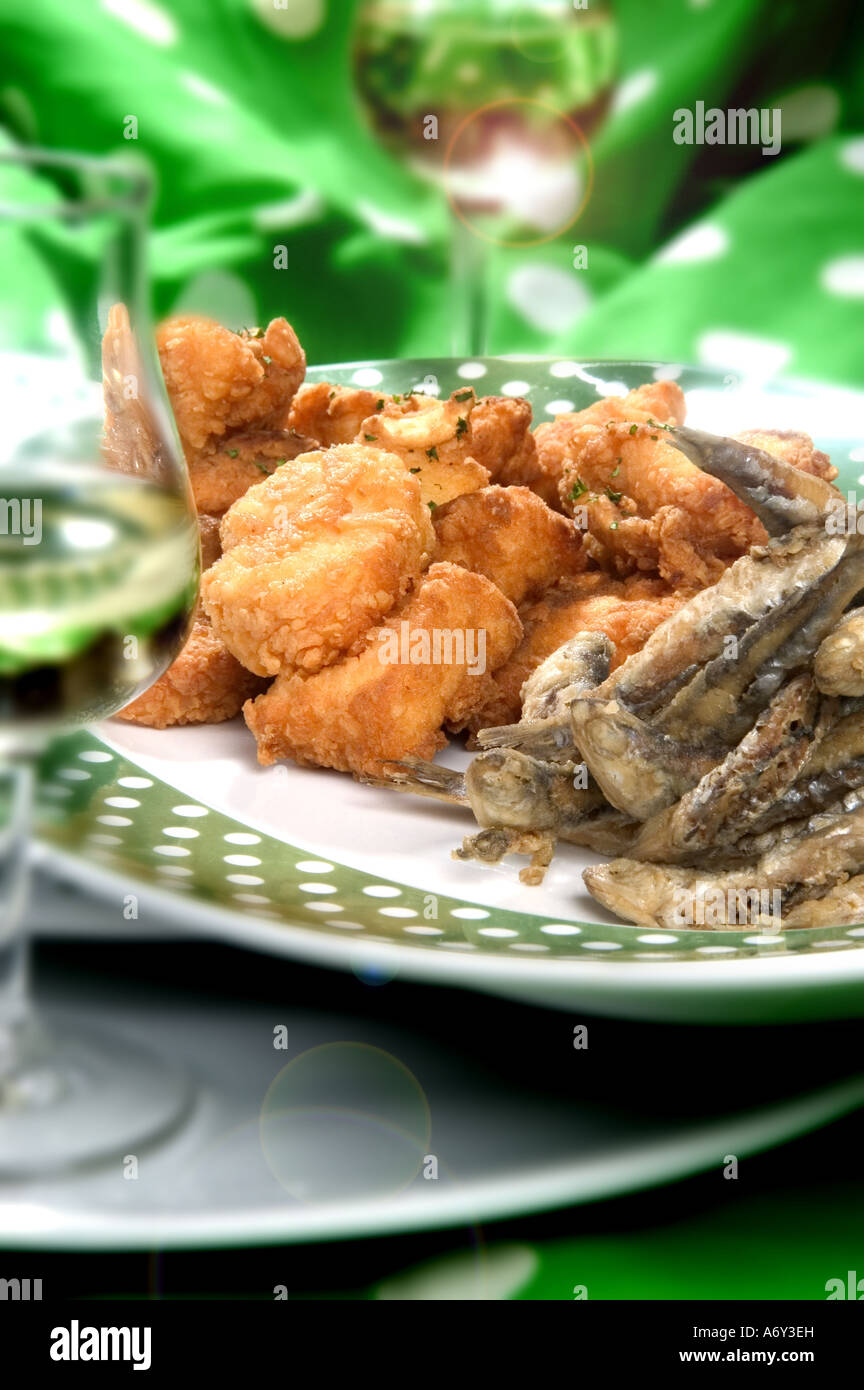 Spanish bienmesabe and boqueron anchovies Stock Photo - Alamy