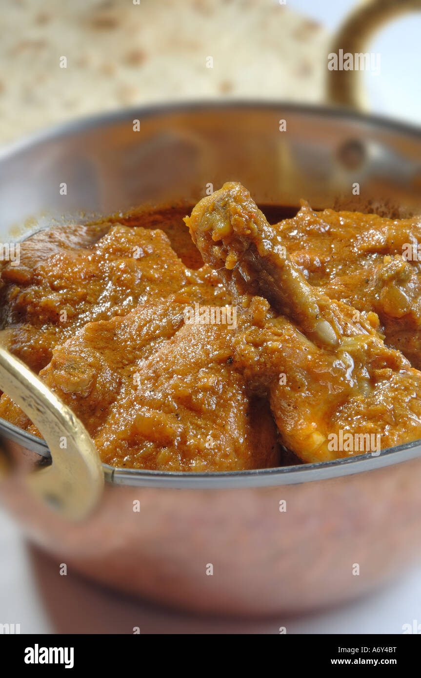 Murgh vindaloo Indian style chicken with hot sauce Stock Photo - Alamy
