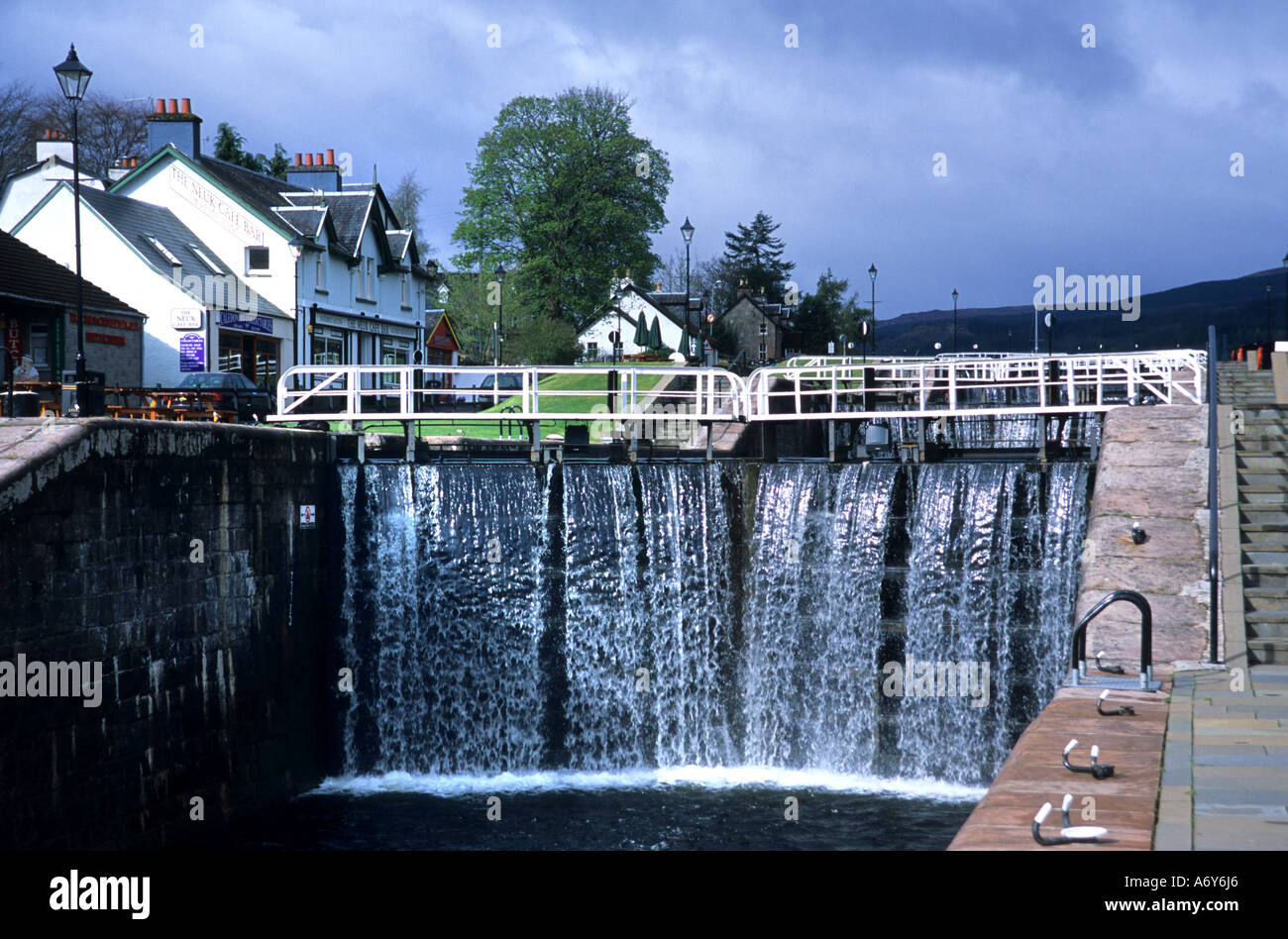 Neptunes Neptune's Staircase locks Scotland Fort Augustus lock ...