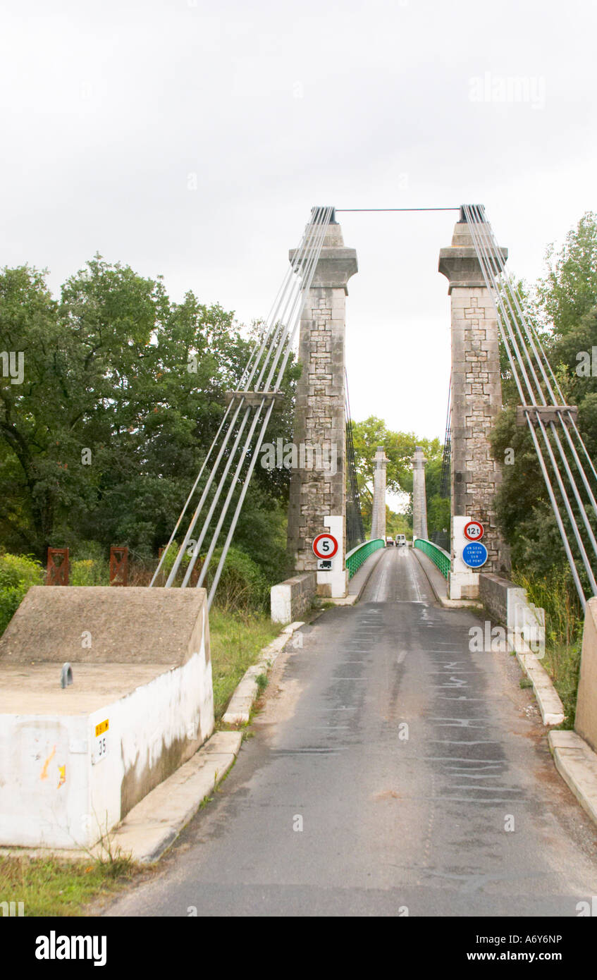 Bridge across the l'Herault river near Gignac in the Montpeyroux ...