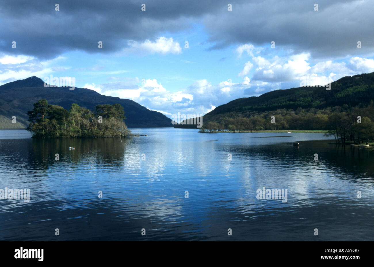 Loch Shiel Lake water mountain Scotland Scottish Stock Photo - Alamy