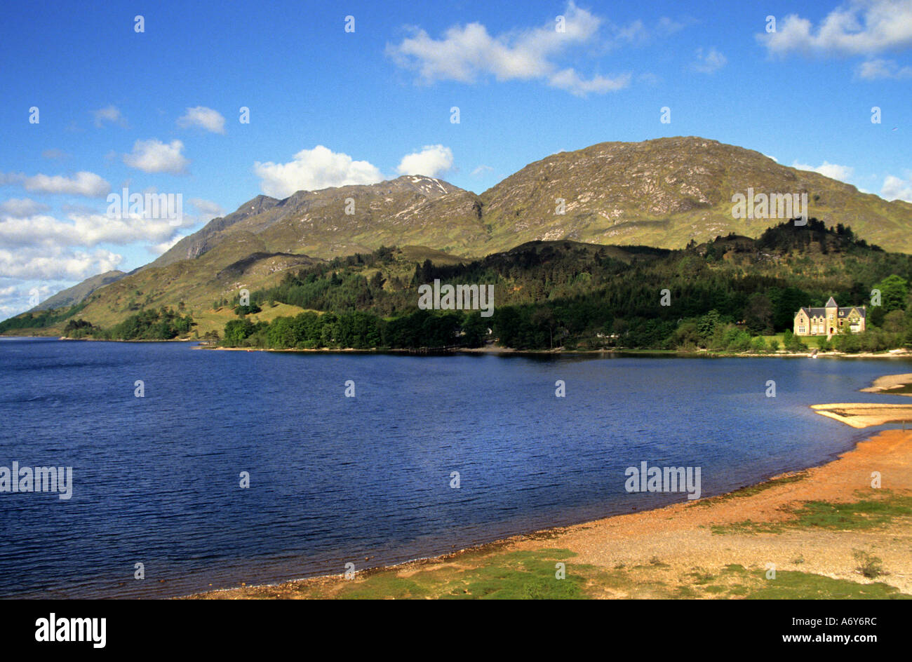 Loch Shiel Lake water mountain Scotland Scottish Stock Photo - Alamy