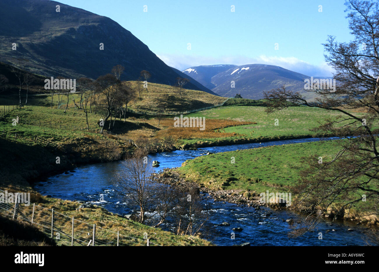 Highlands Skye Scotland Scottish River Mountains Stock Photo - Alamy