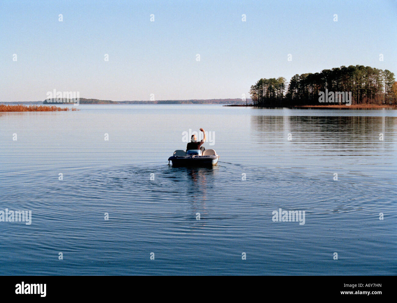 Man riding boat hi-res stock photography and images - Alamy