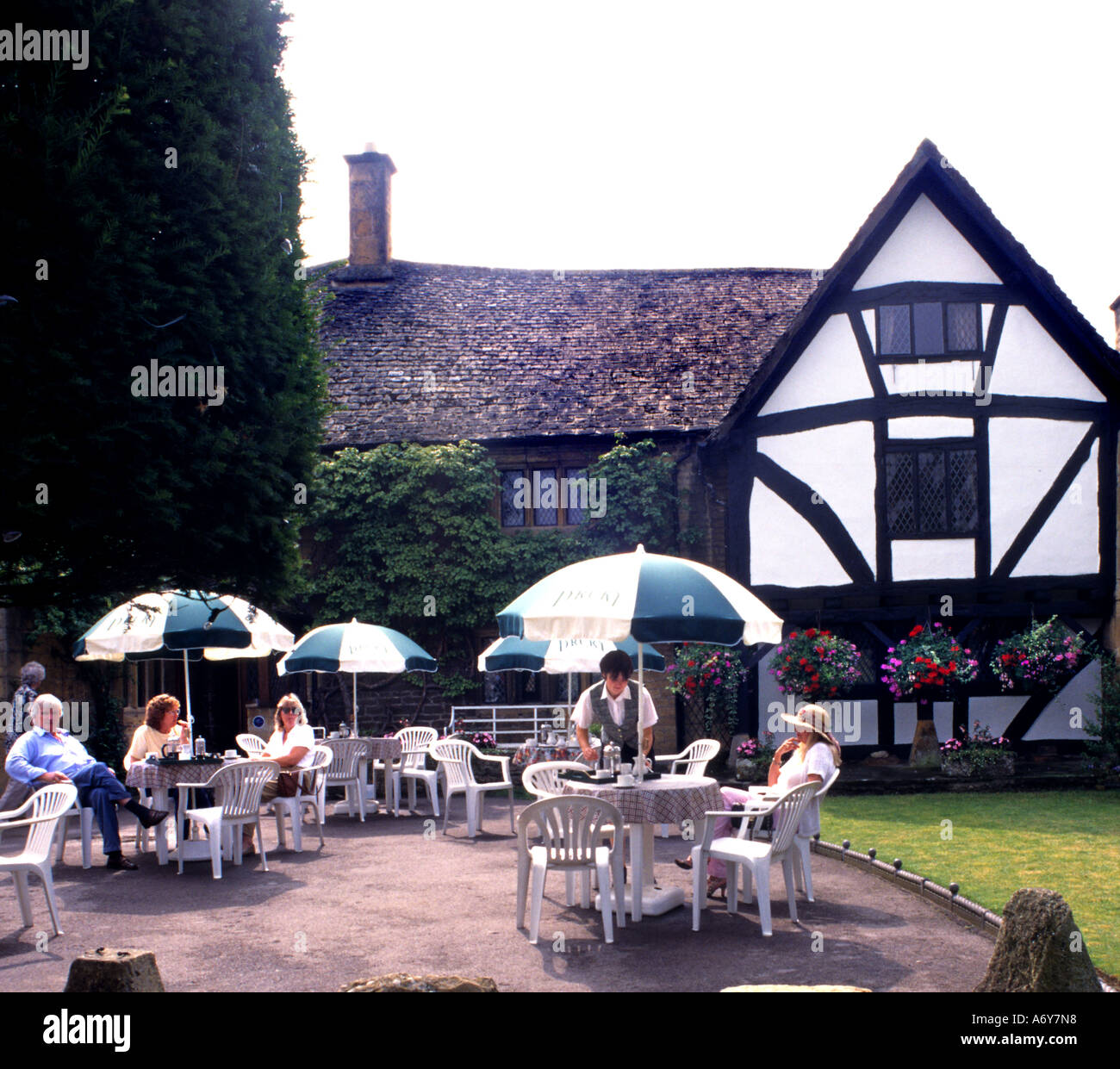 Lower Slaughter and River Windrush Gloucestershire England Cotswolds ...