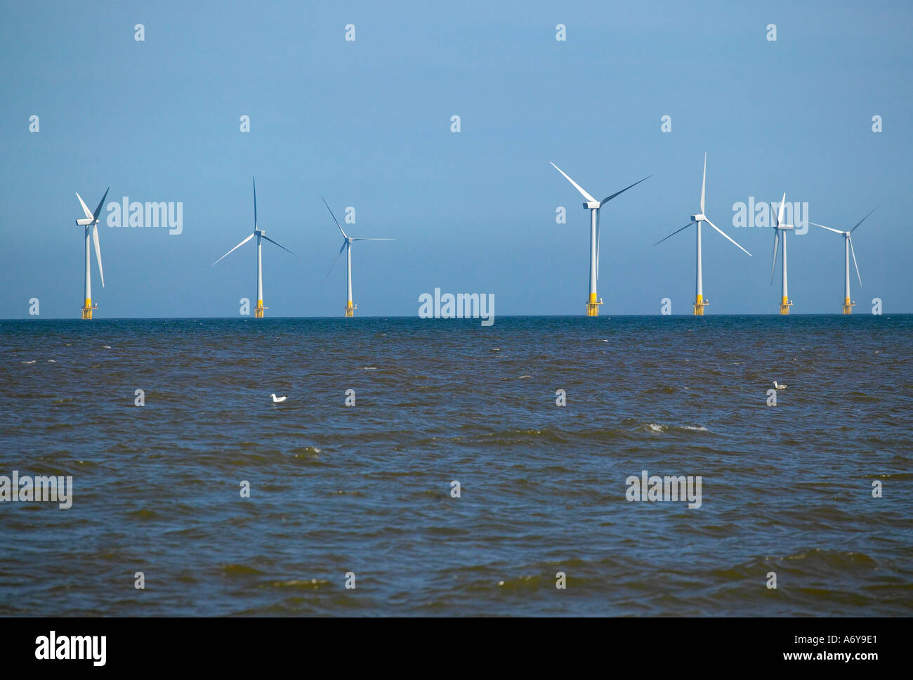 Scroby Sands offshore windfarm Norfolk Stock Photo - Alamy