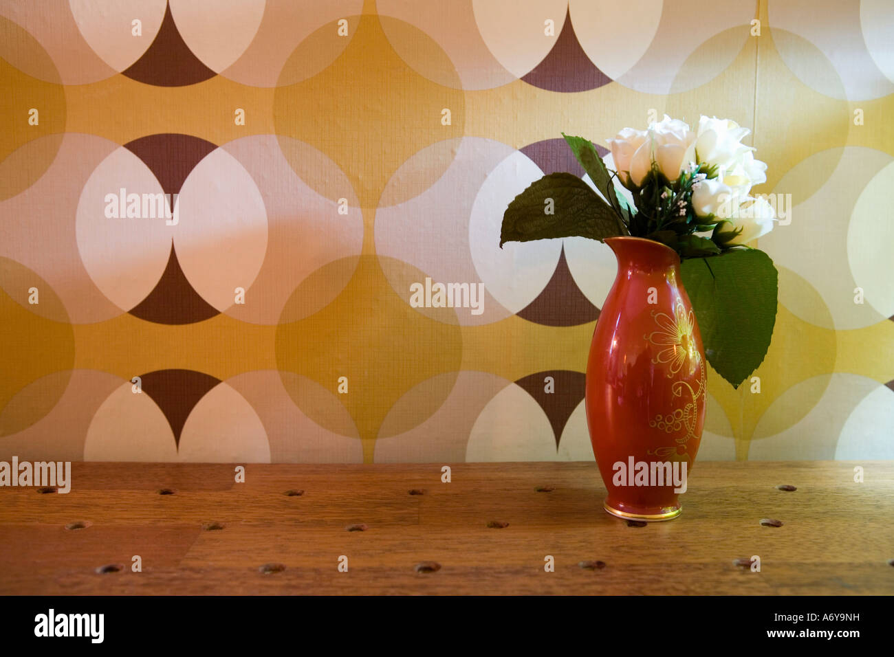 A retro home interior Stock Photo - Alamy